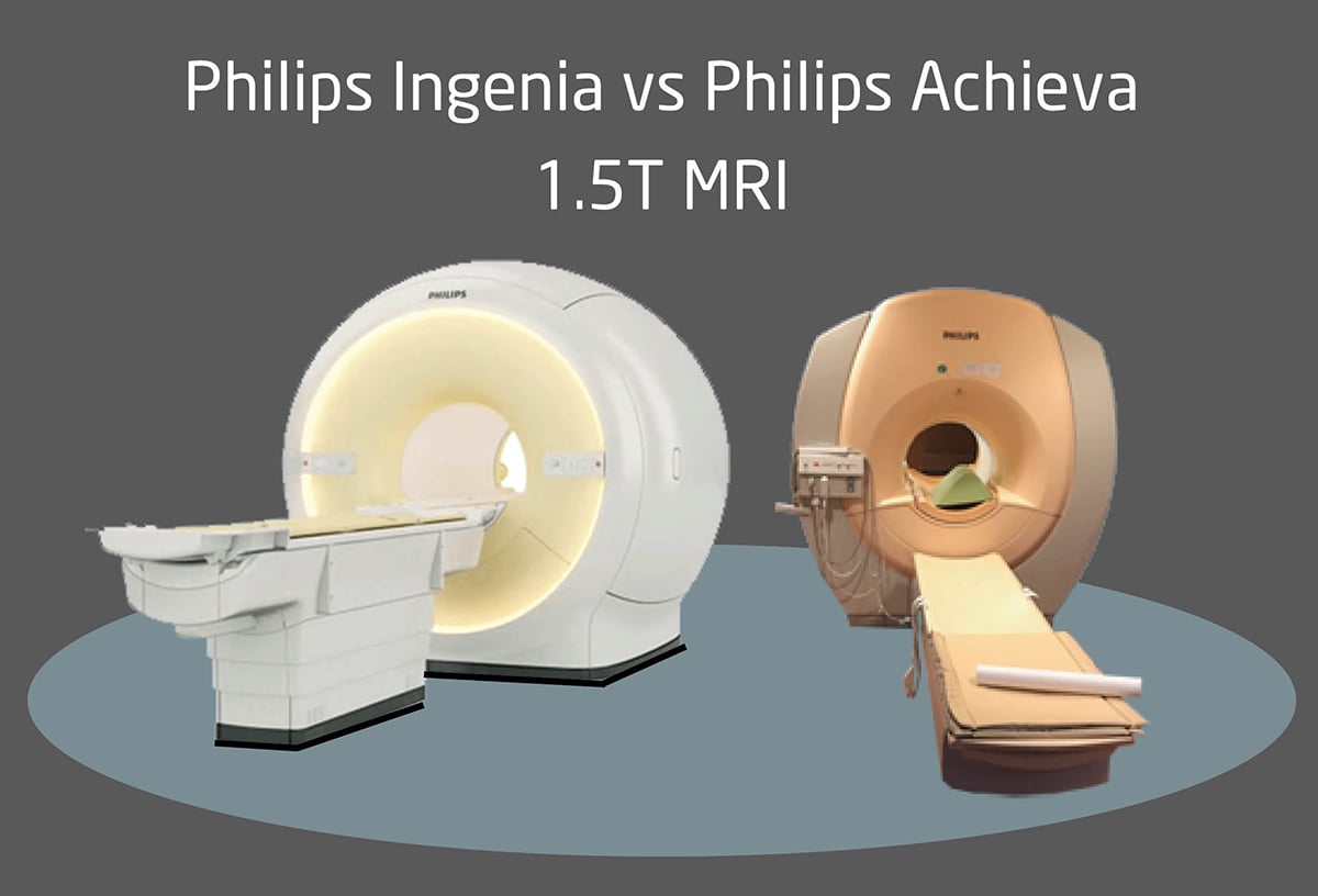 Comparing Philips Ingenia 1.5T vs Philips Achieva 1.5T MRI